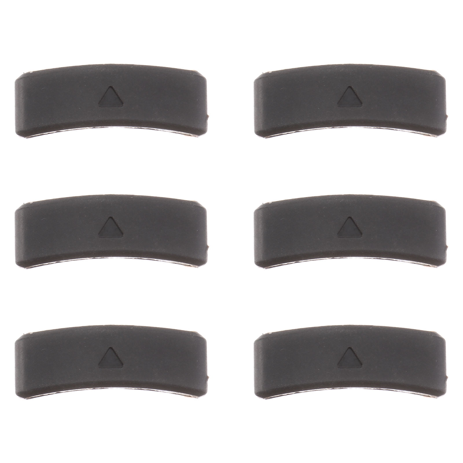 CATIEBYE 6Pcs Watch Strap Retainer Rings Circular Black Silicone for ...