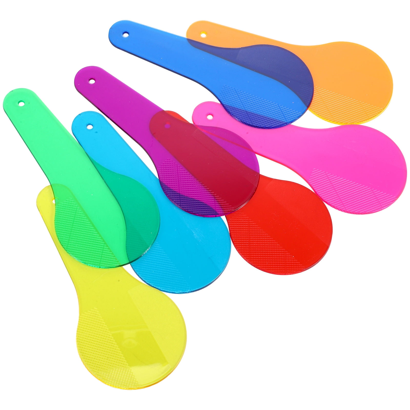 CATIEBYE 8 Sheets Color Paddles for Color Mixing and Learning in School ...