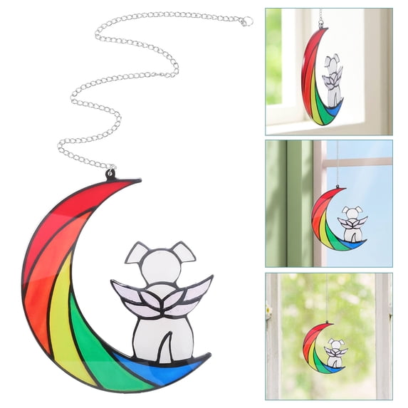 CATIEBYE Acrylic Window Suncatcher Moon Decor Multi 1Set - Walmart.com