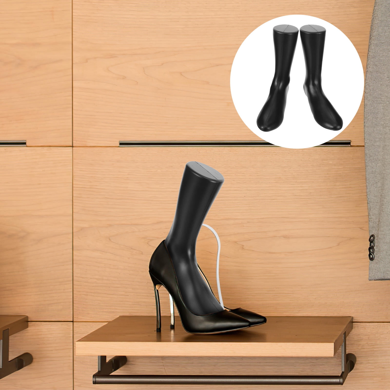 CATIEBYE Black Plastic Foot Mannequin Display for Socks Sock Model for ...