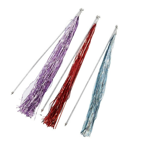 CATIEBYE Cat Ribbon Teaser Wand with Plastic Handle Colorful Tassel ...