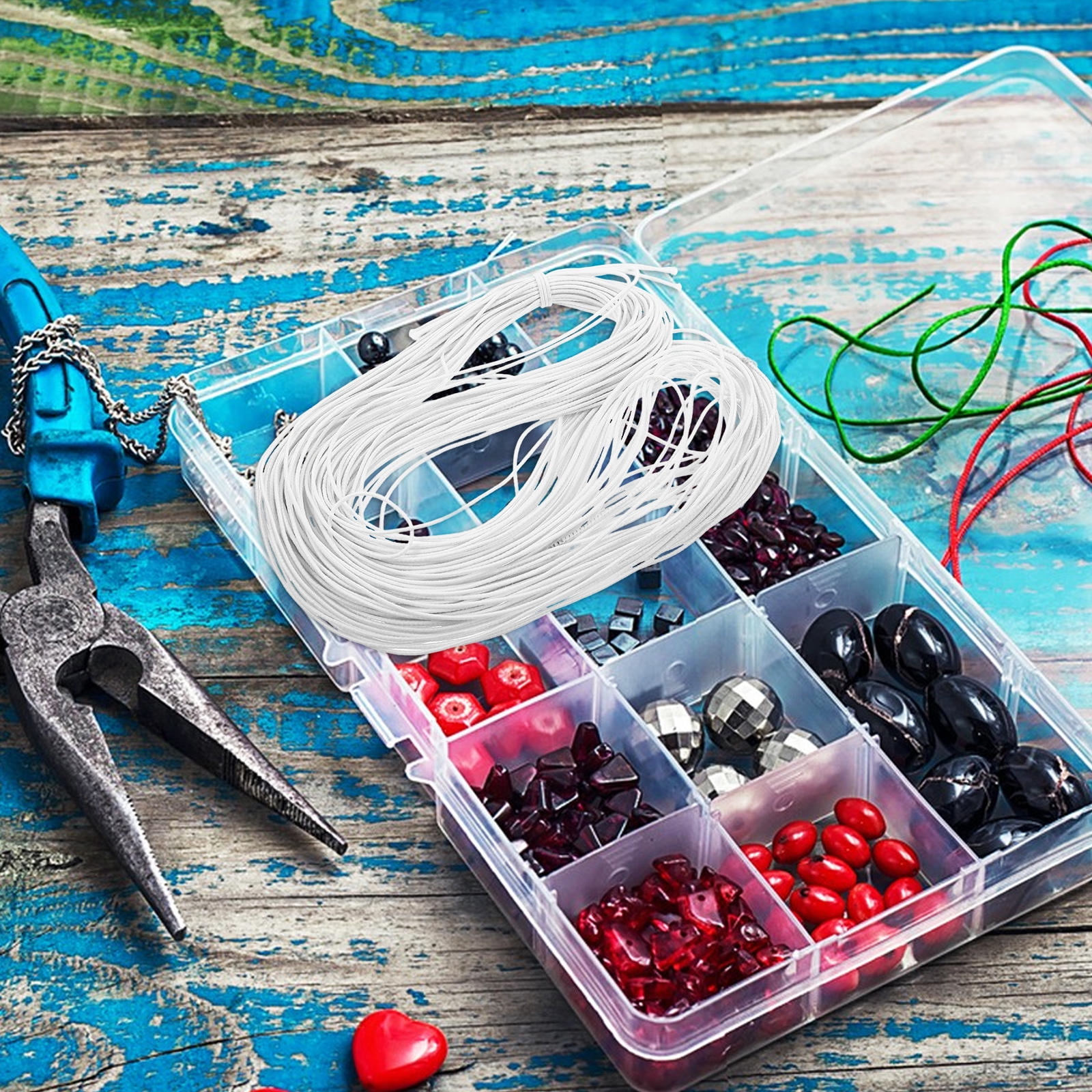 CATIEBYE DIY Projects 1 Bundle Elastic String for Bracelet Making ...