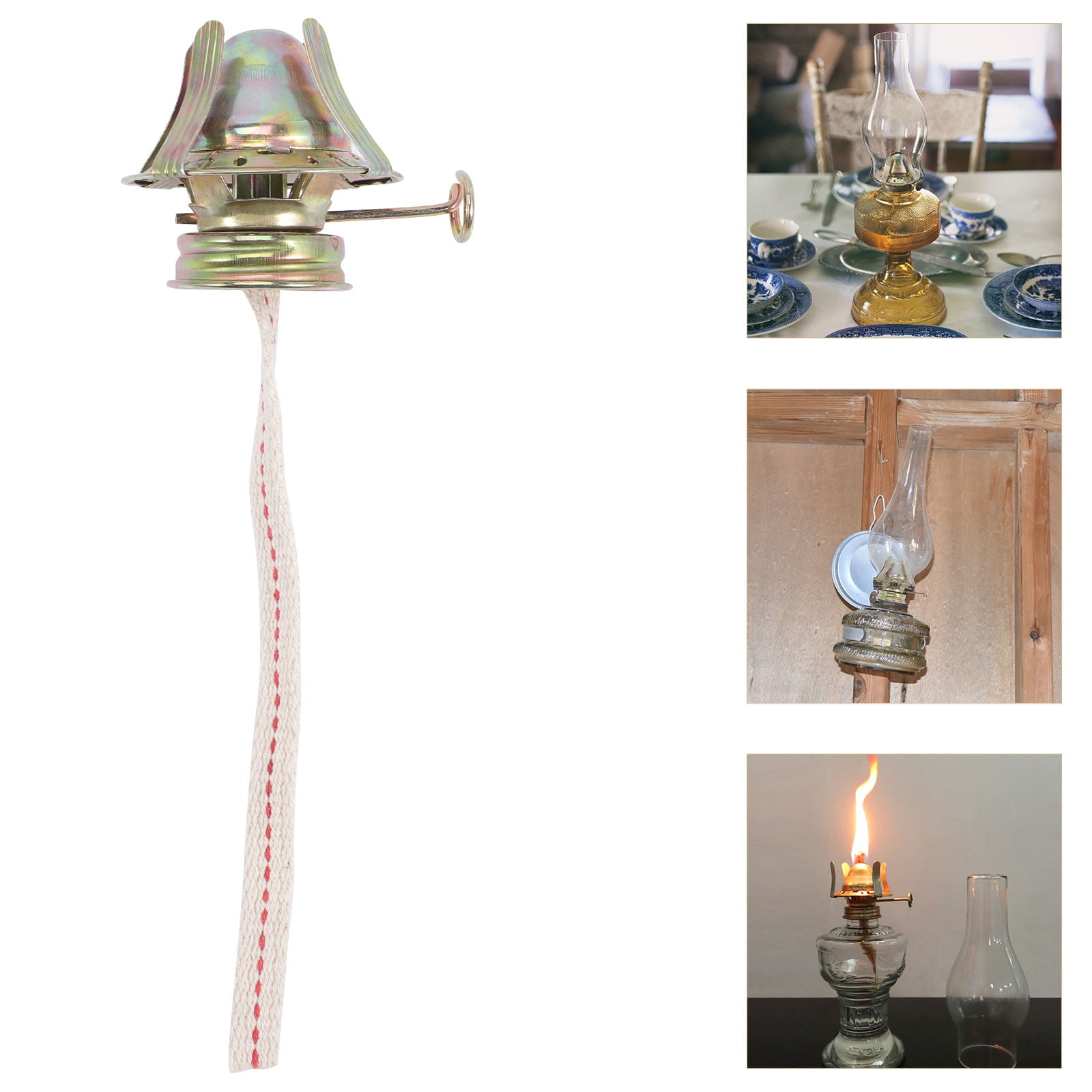 CATIEBYE Easy Install Oil Lamp Burner with Wick Holder for Various ...