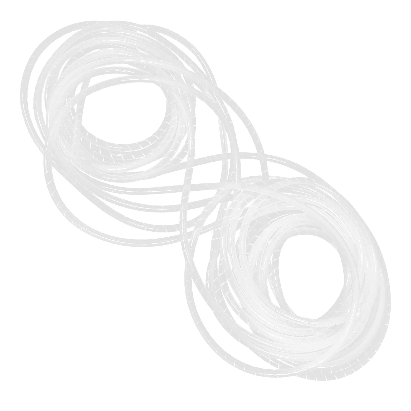 CATIEBYE White Spiral Cable Wrap High Elasticity Wire Protector for ...