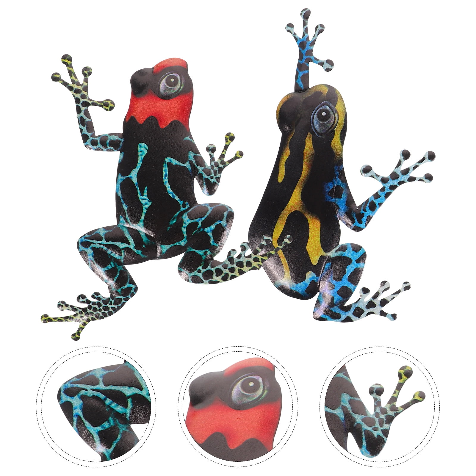 CATIEBYE Frog Wall Decorations with 2Pcs Blue Iron Frogs for Home and Business Owners - Walmart.com