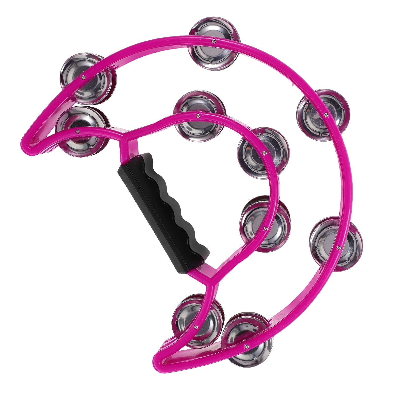 CATIEBYE Purple Percussion Tambourine with Comfortable Handle for ...