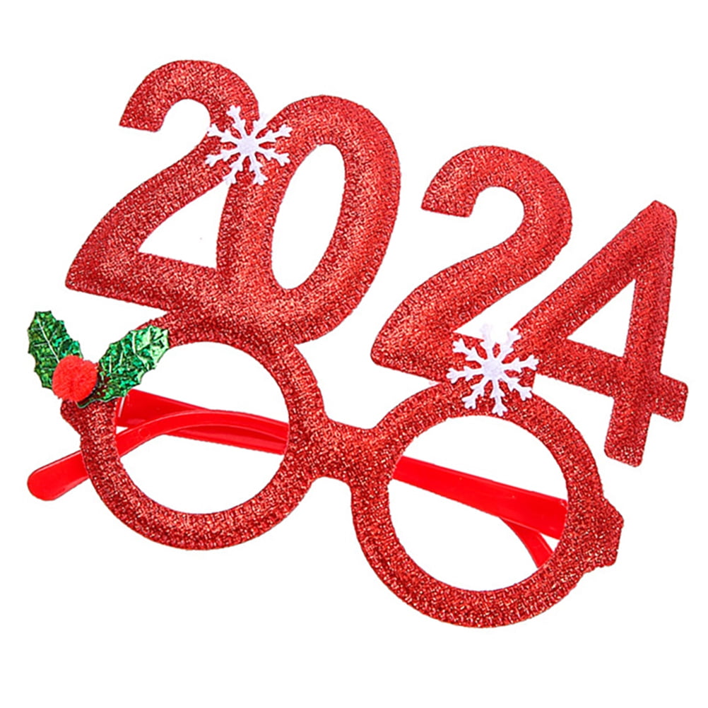 CATIEBYE Holiday Party Glasses Party Prop Red Fabric 1Pcs for Adult ...