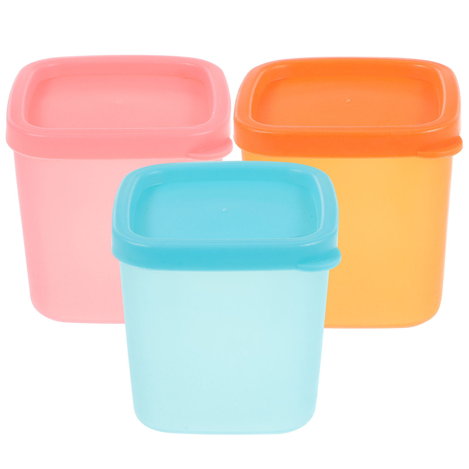 CATIEBYE Ice Cream Storage Containers 3Pcs Assorted Color PP Material ...