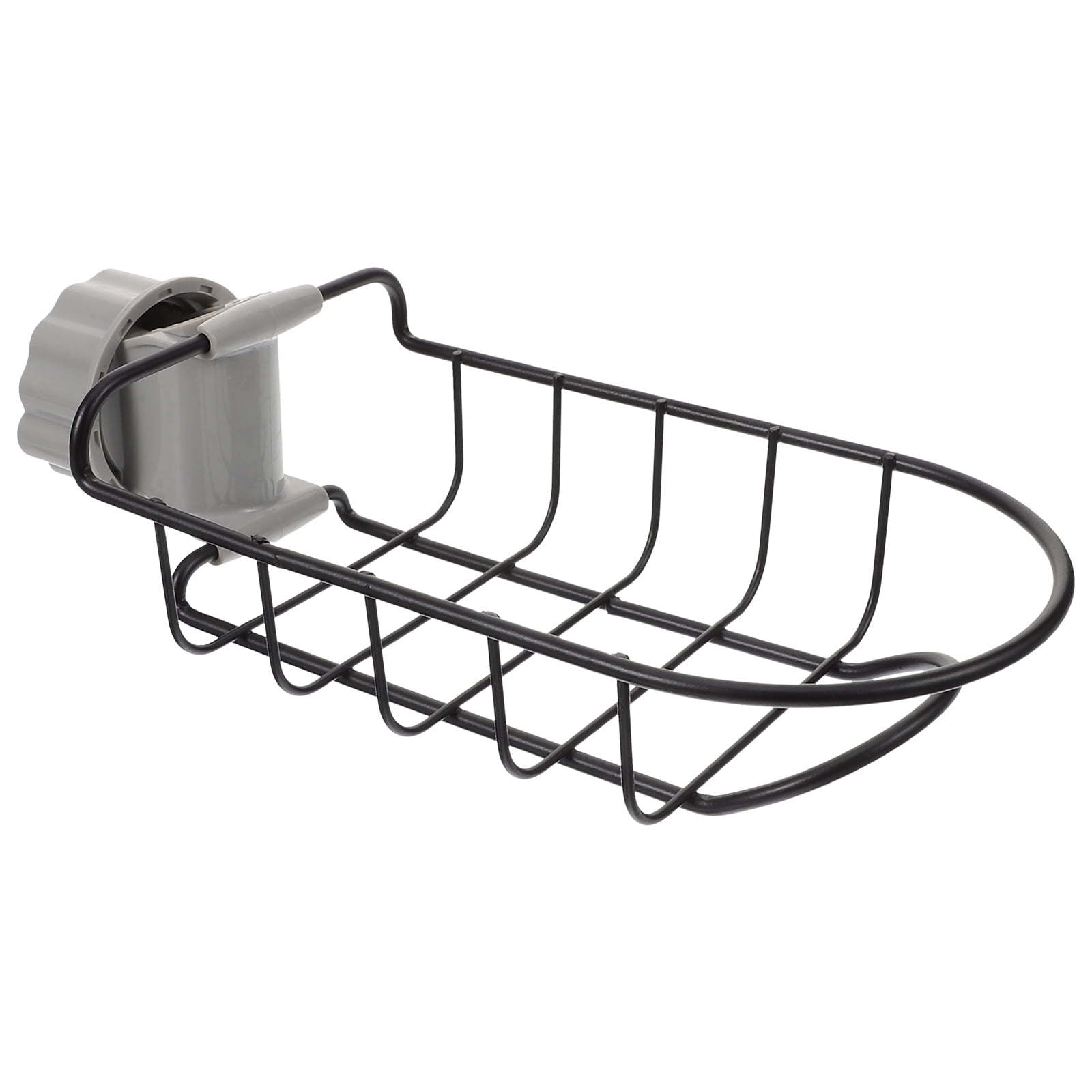 CATIEBYE Kitchen Sponge Drain Stand 1Set Black ABS PP Rectangular Sink ...