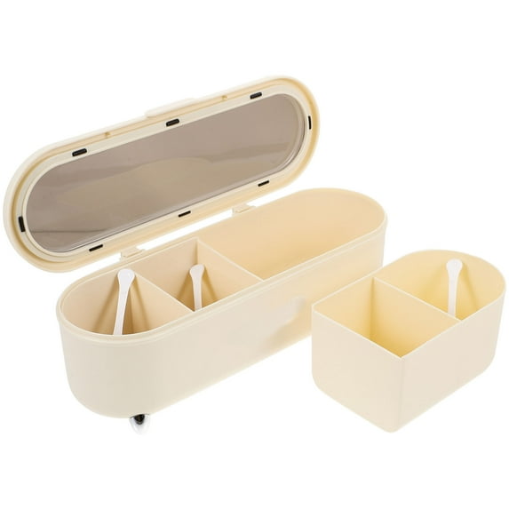 CATIEBYE Light Yellow Seasoning Container with Clear Lid for Kitchen ...