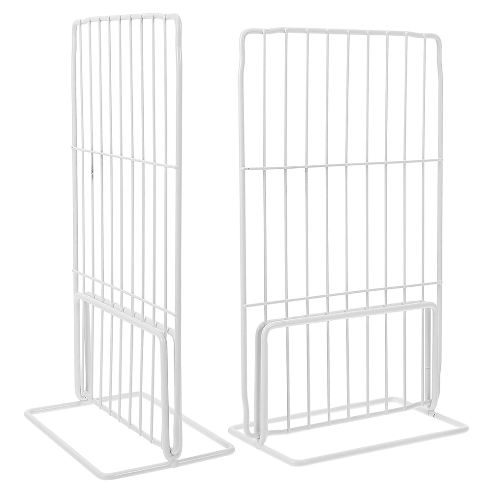 CATIEBYE Metal Fridge Dividers Rectangular Grid White 2pcs Food ...