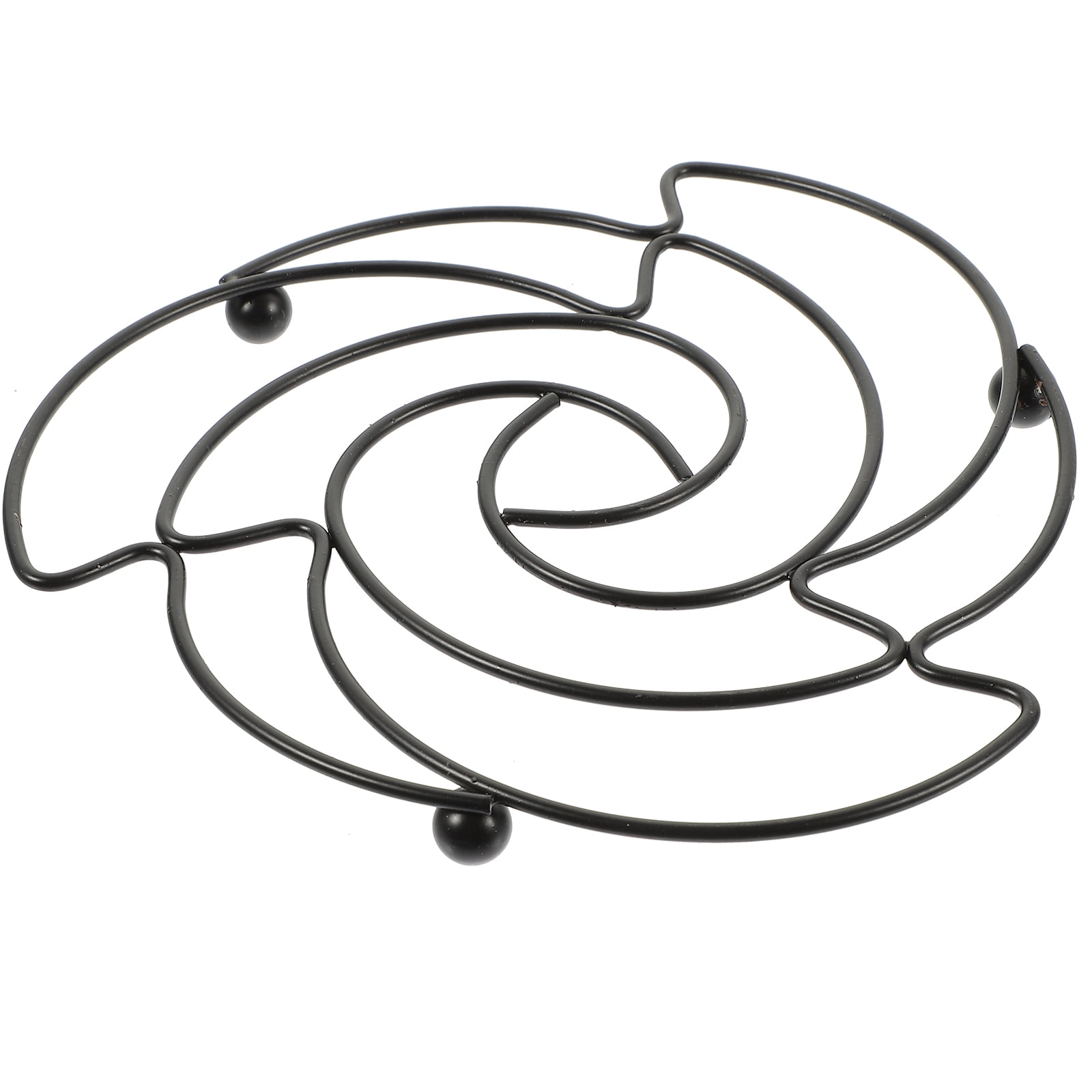 CATIEBYE Pot Coasters 1Set Black Iron Square for Home and Restaurant ...