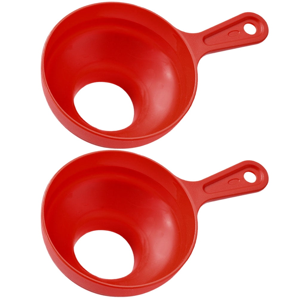 CATIEBYE Red Plastic Oil Funnel 2Set for Filling Bottles with - Walmart.com