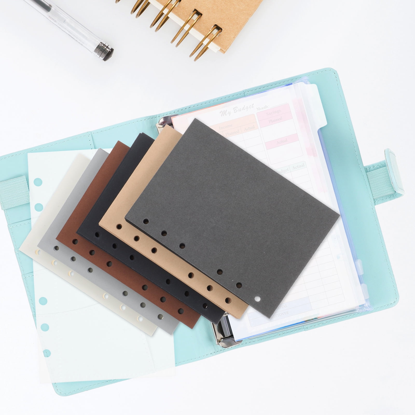 CATIEBYE Blank Loose Leaf Notebook Refills 300 Sheets Unlined Paper for ...