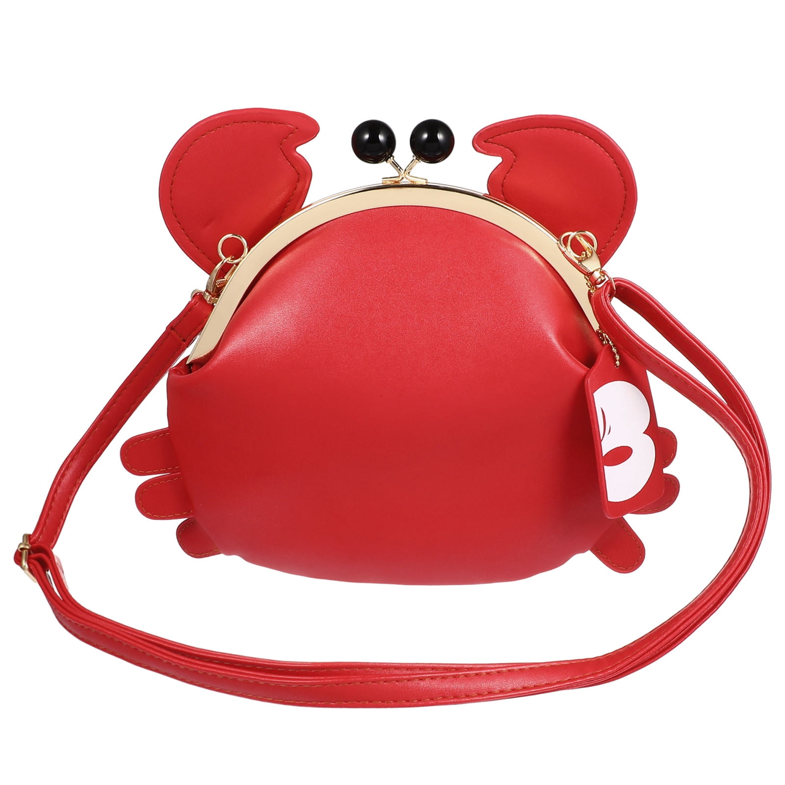 CATIEBYE Crab Shaped Cross Body Bag for Women Made of Durable PU in Red ...
