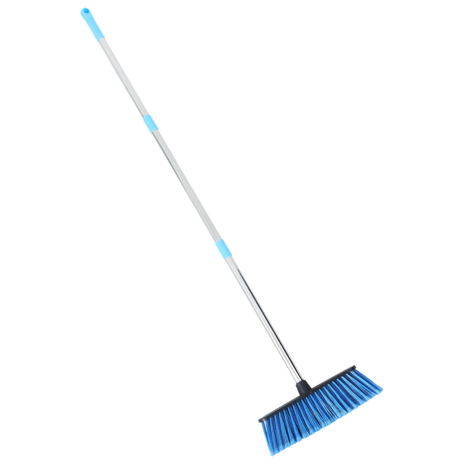CATIEBYE Scrub Broom for Floors with Stainless Steel Dust Sweeping ...