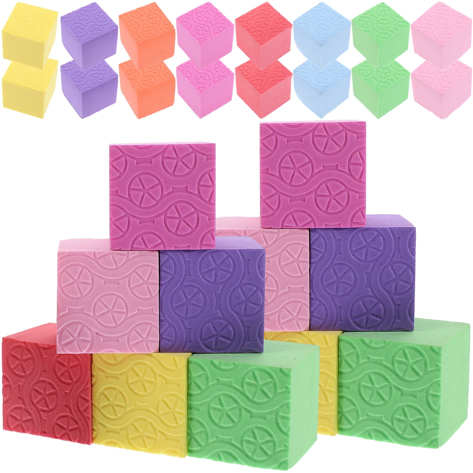CATIEBYE Cubes For Children Assorted Color 40Pcs 1.4x1.4x1.4in ...