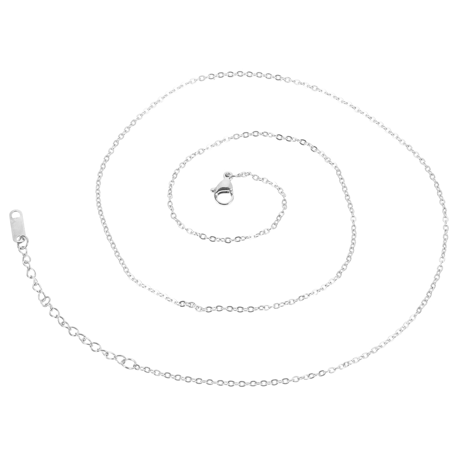CATIEBYE Stainless Steel Necklace Chain for Women in Silver Color with ...