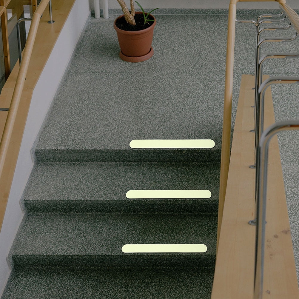 CATIEBYE Stair Tread Tape Light Yellow 48Pack 7.9In x 0.8In x 0.1In for ...