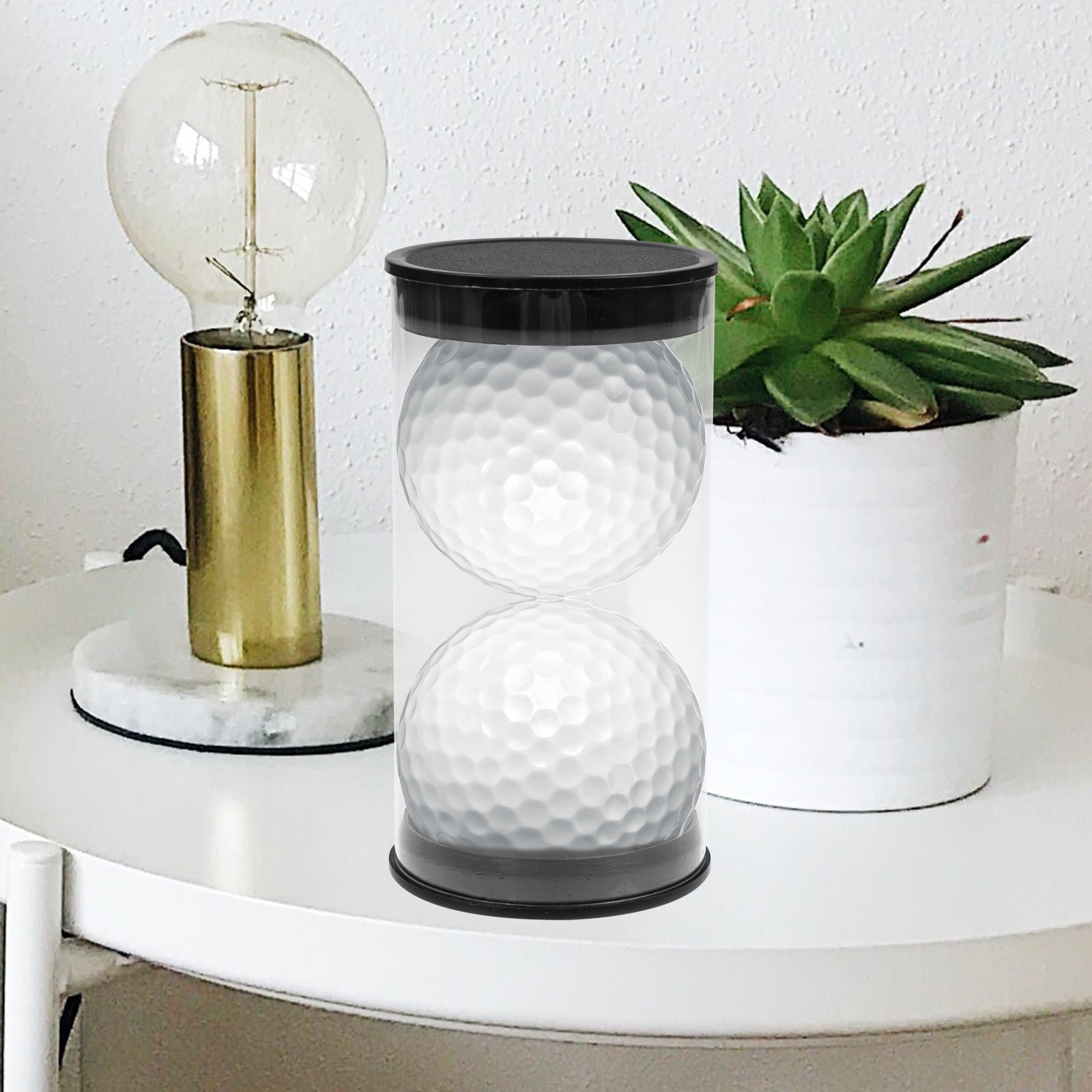 CATIEBYE Transparent Design Plastic Golf Ball Container for Storage and ...