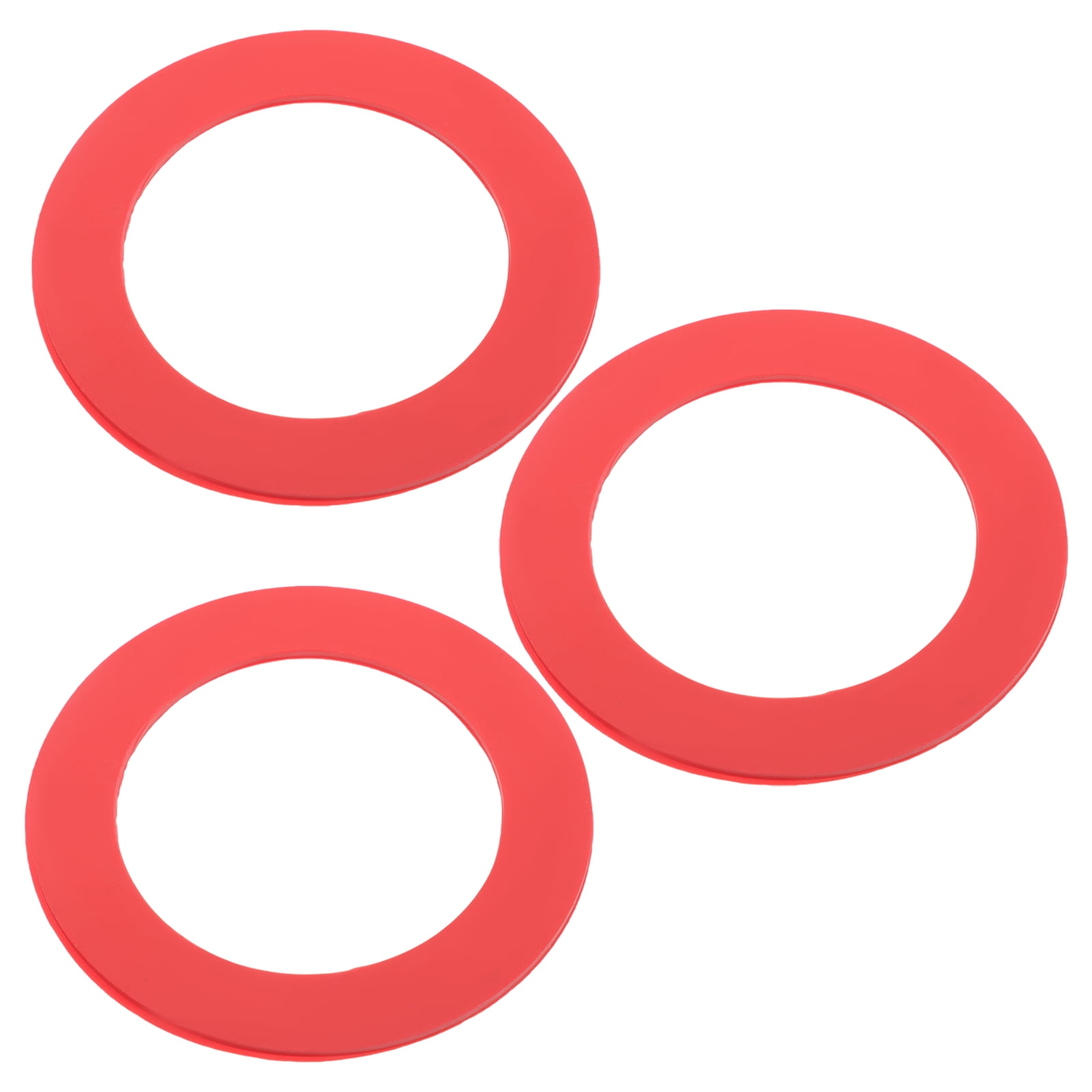 CATIEBYE Universal Toilet Repair Kit 3Pcs Red Silicone Valve Washers ...