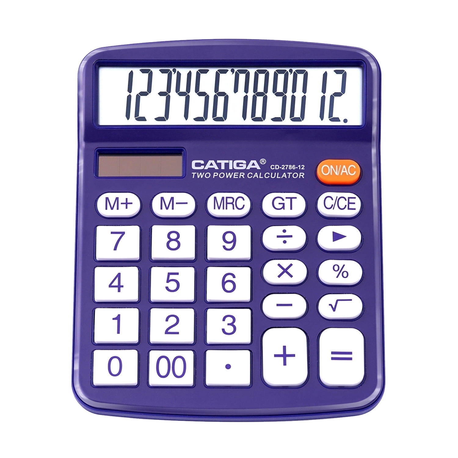 CATIGA CD-2786 Metal Desktop Calculator 12 Digit w/ Extra Large Display Standard Function ...