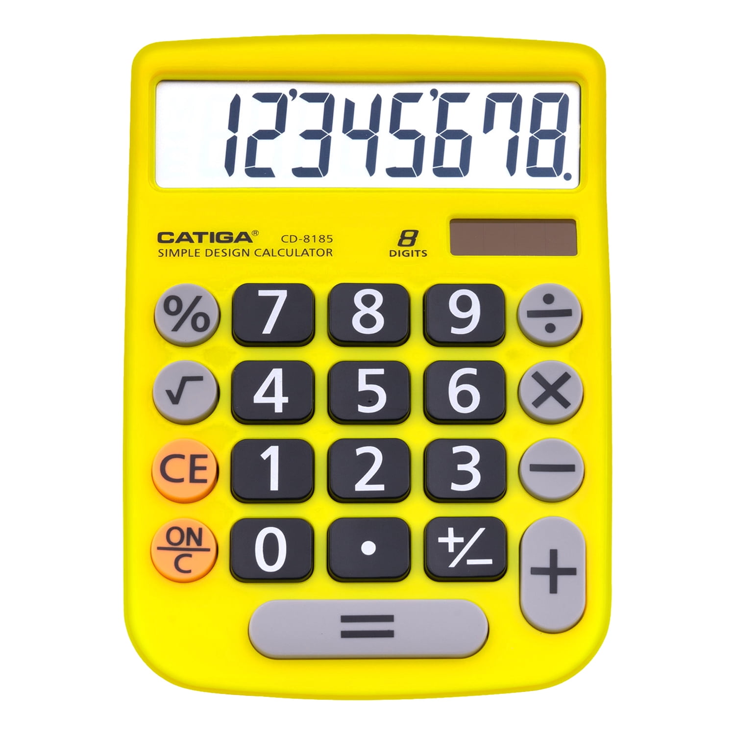 CATIGA CD-8185 Calculator Large LCD & Buttons 8 Digit Dual Power Home ...
