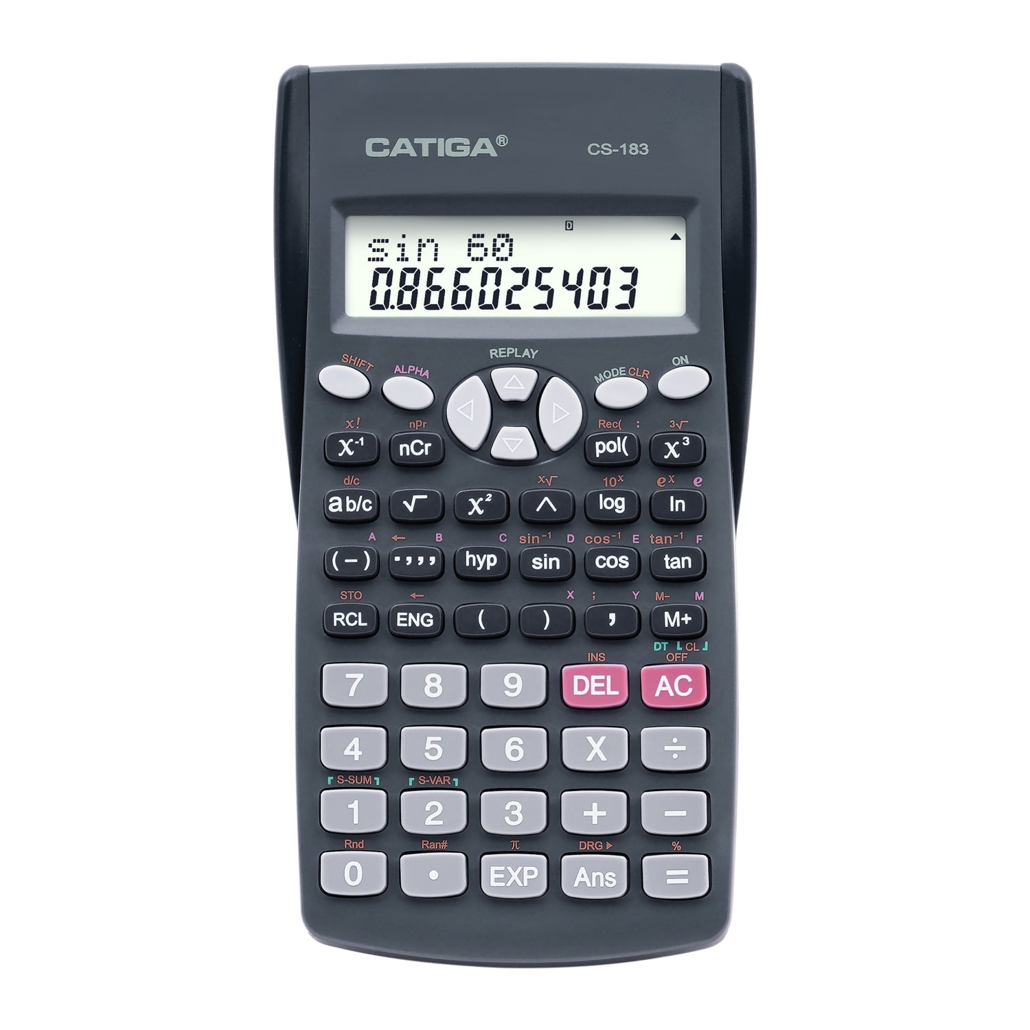 CATIGA CS-183 2-Line LCD Display Scientific Calculator - Suitable for ...