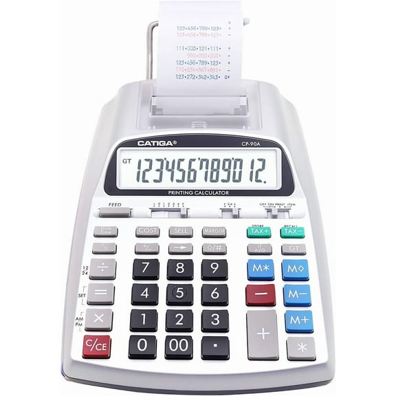 10 Key Calculator With Paper Tape