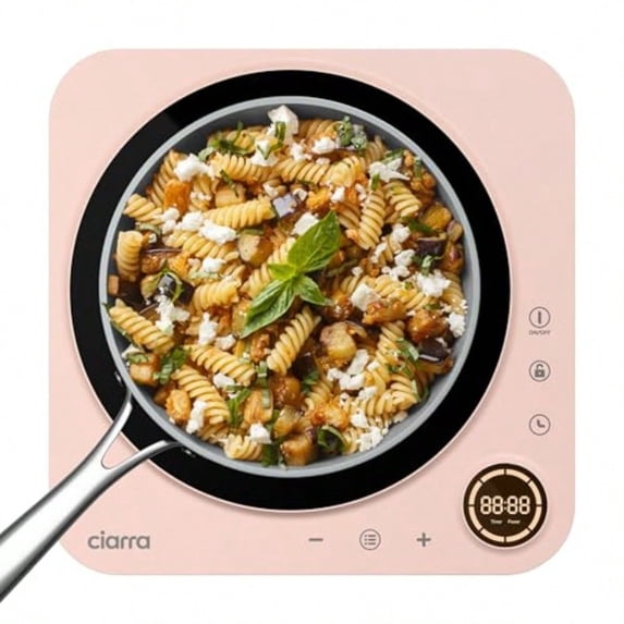 CATIH1A-P Portable Induction Cooktop Slim Single Electric Countertop ...