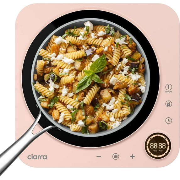 CATIH1A-P Portable Induction Cooktop, Slim Single Electric Countertop ...