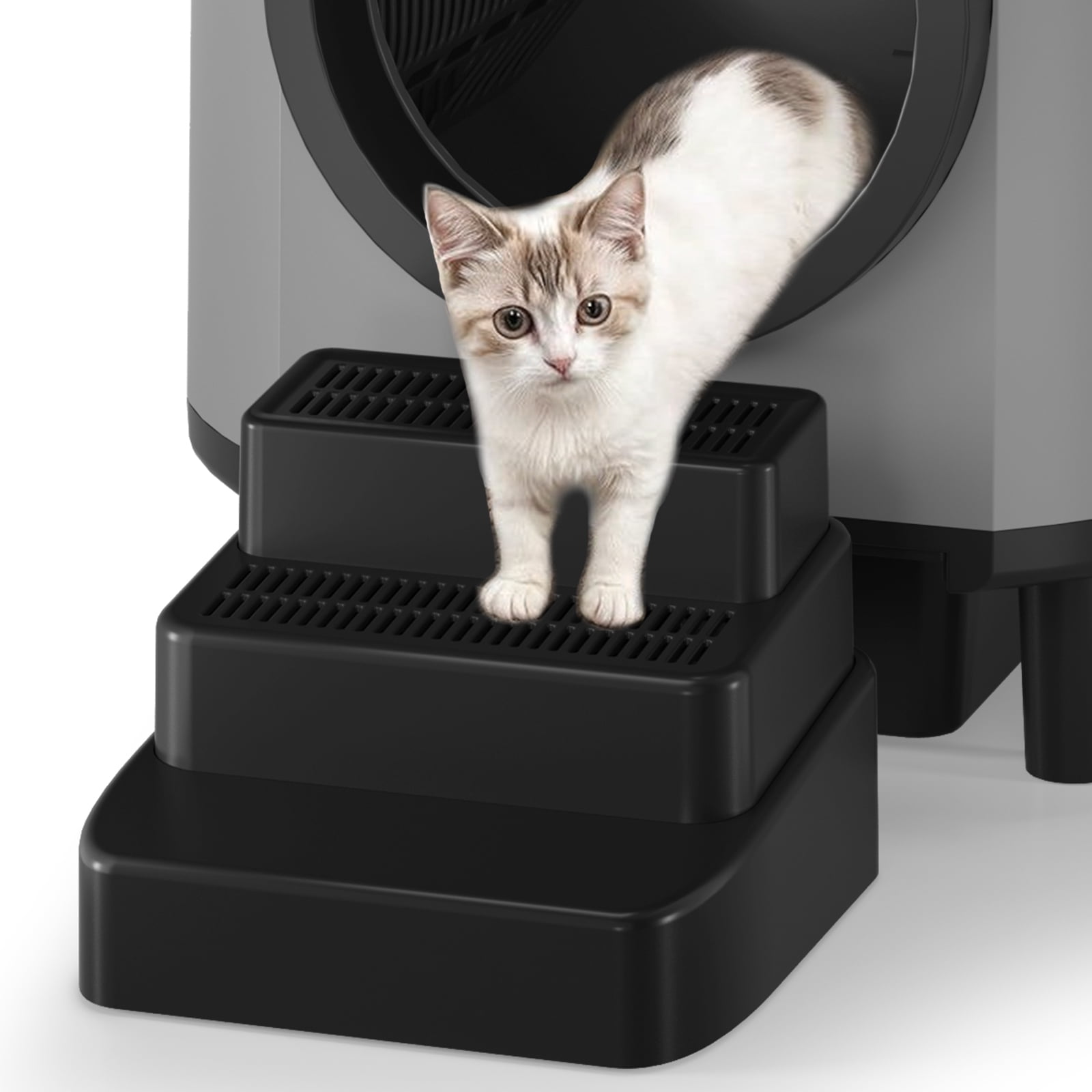 CATLK Cat Pedal Step Stool: Cat Litter Step Stool Easy Clean -Litter ...