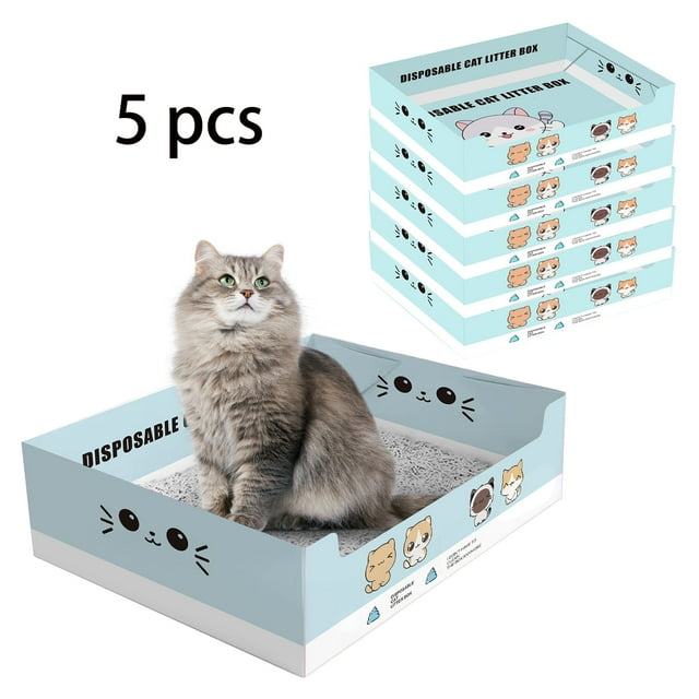 CATLK XL Disposable Litter Box, Suitable for All Cats, Travel-Friendly ...