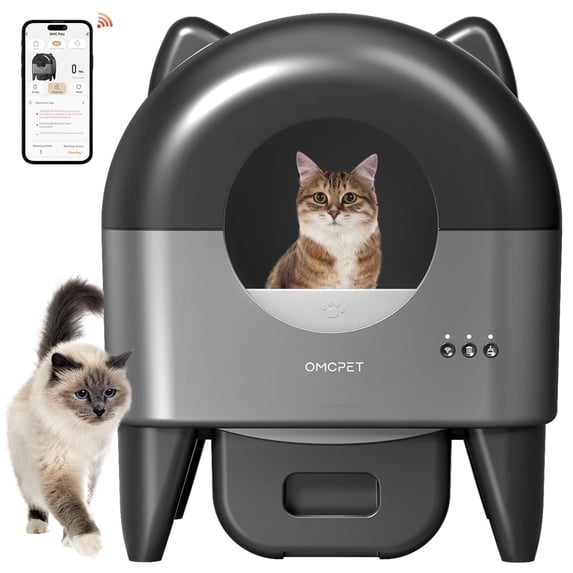 CATLK 100L Self Cleaning Automatic Cat Litter Box - Smart Sensor, APP ...