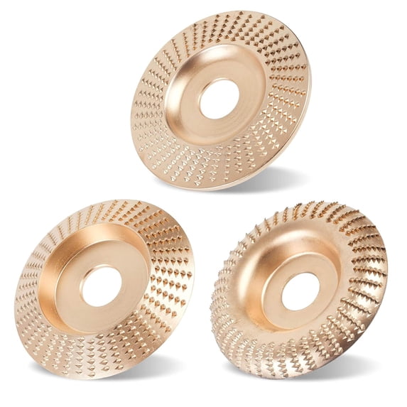 CATPAN 3pcs Wood Carving Disc Set for 4 Inch Angle Grinder,5/8" Inner ...