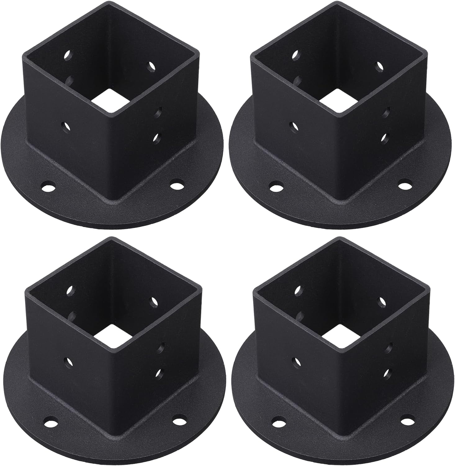 CATPAN 4Pcs Floor Flange 2x2 Post Anchor Base Heavy Duty Solid Square ...