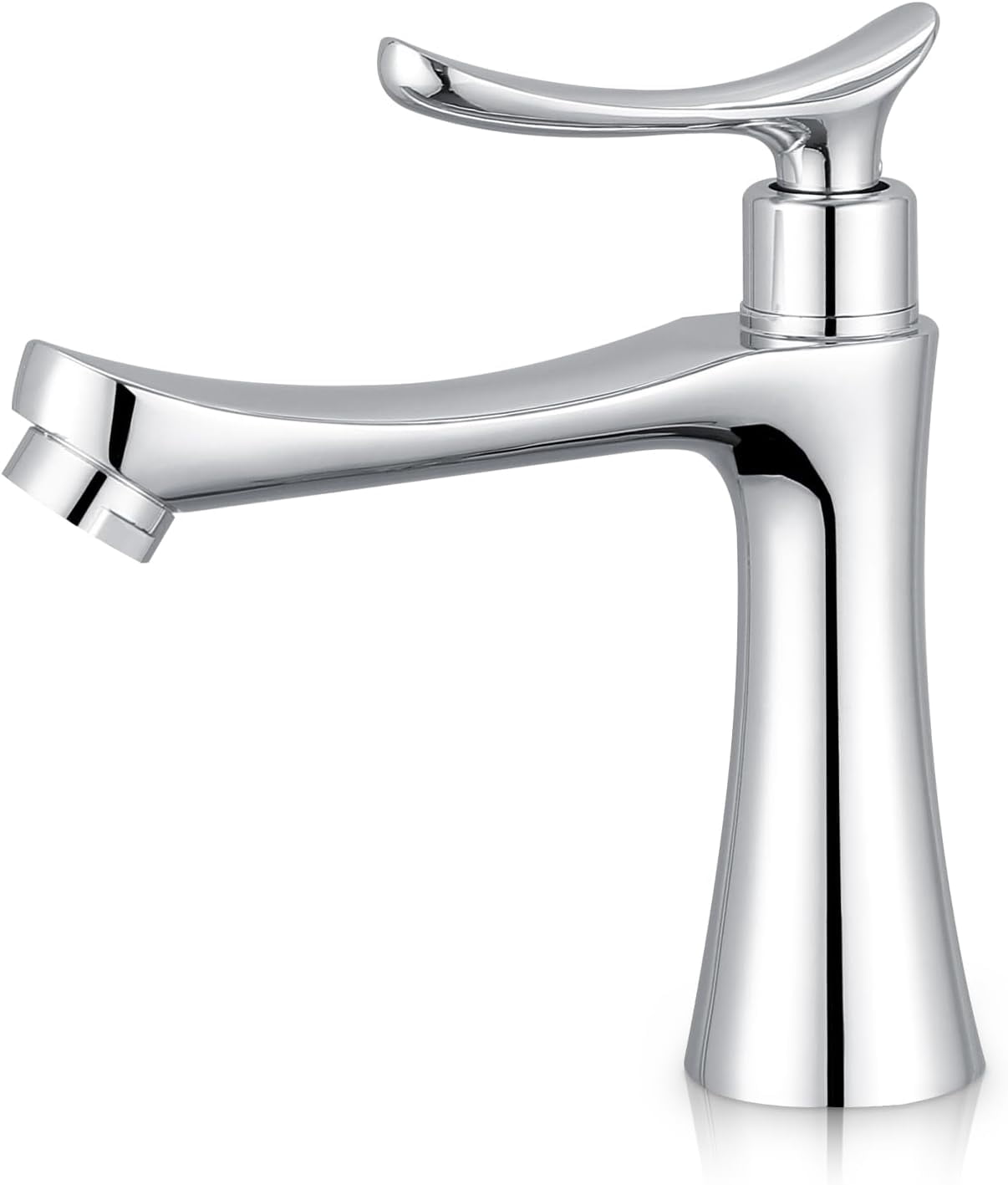 CATPAN Bathroom Faucet Cold Only,Single Handle Single Hole Basin Sink ...