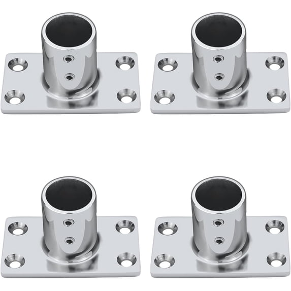 CATPAN Boat Hand Rail Bases 316 Stainless Steel 90° Rectangular ...