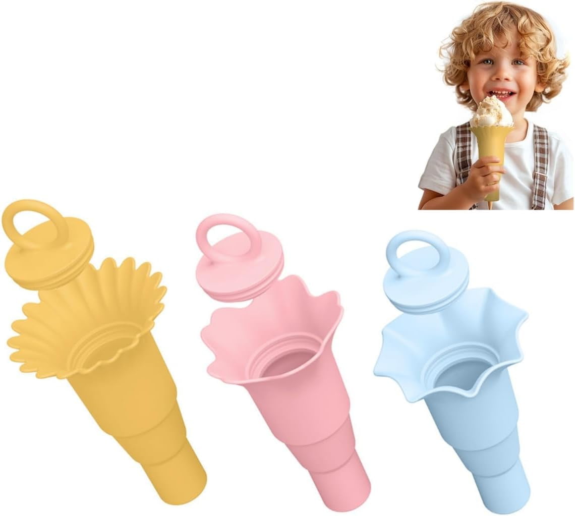 CATPAN Collapsible Ice Cream Holder Ice Popsicle Mold with Searling Lid ...
