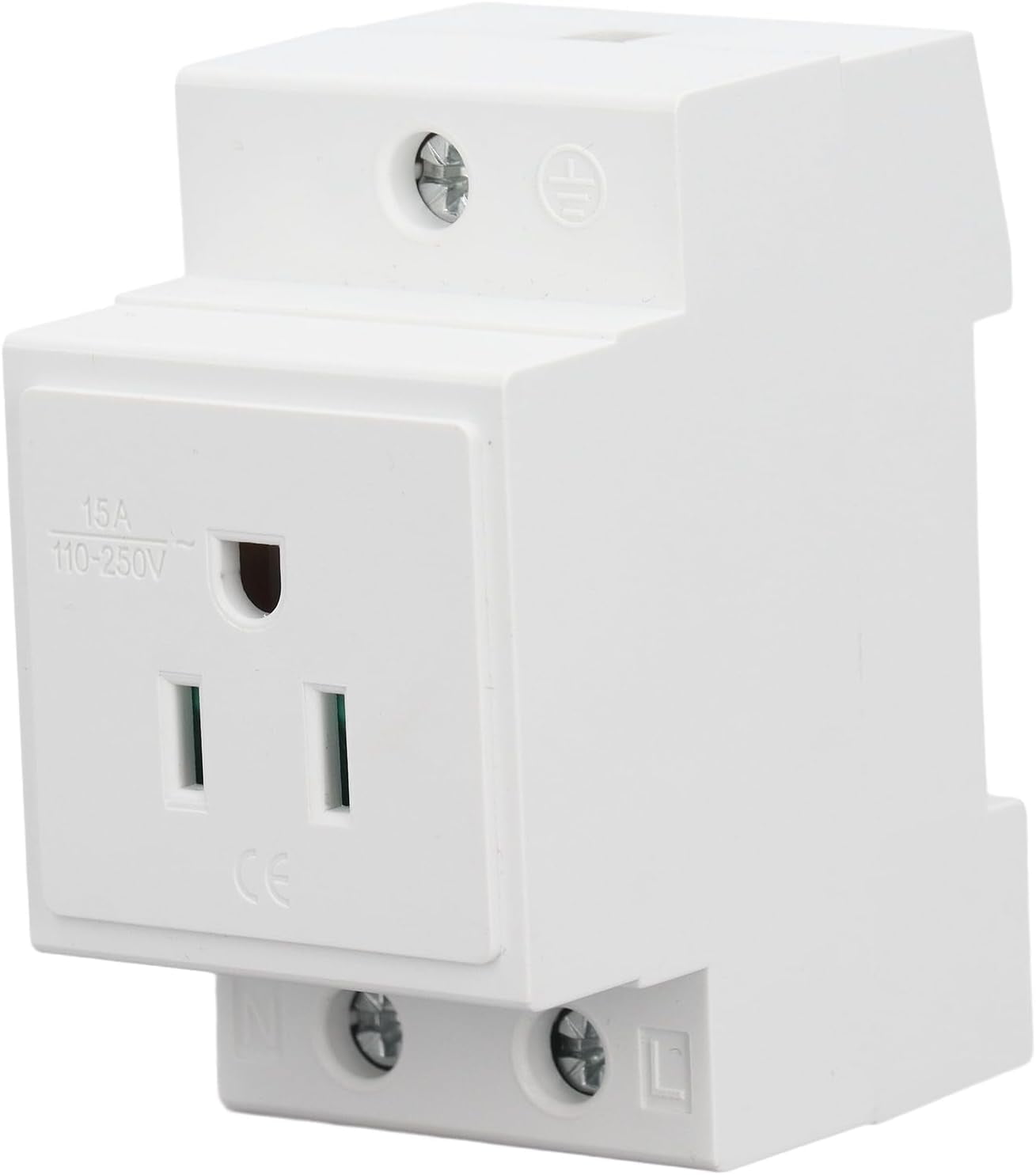 CATPAN DIN Rail Socket, DIN Rail Mount Modular Power Socket Single AC ...