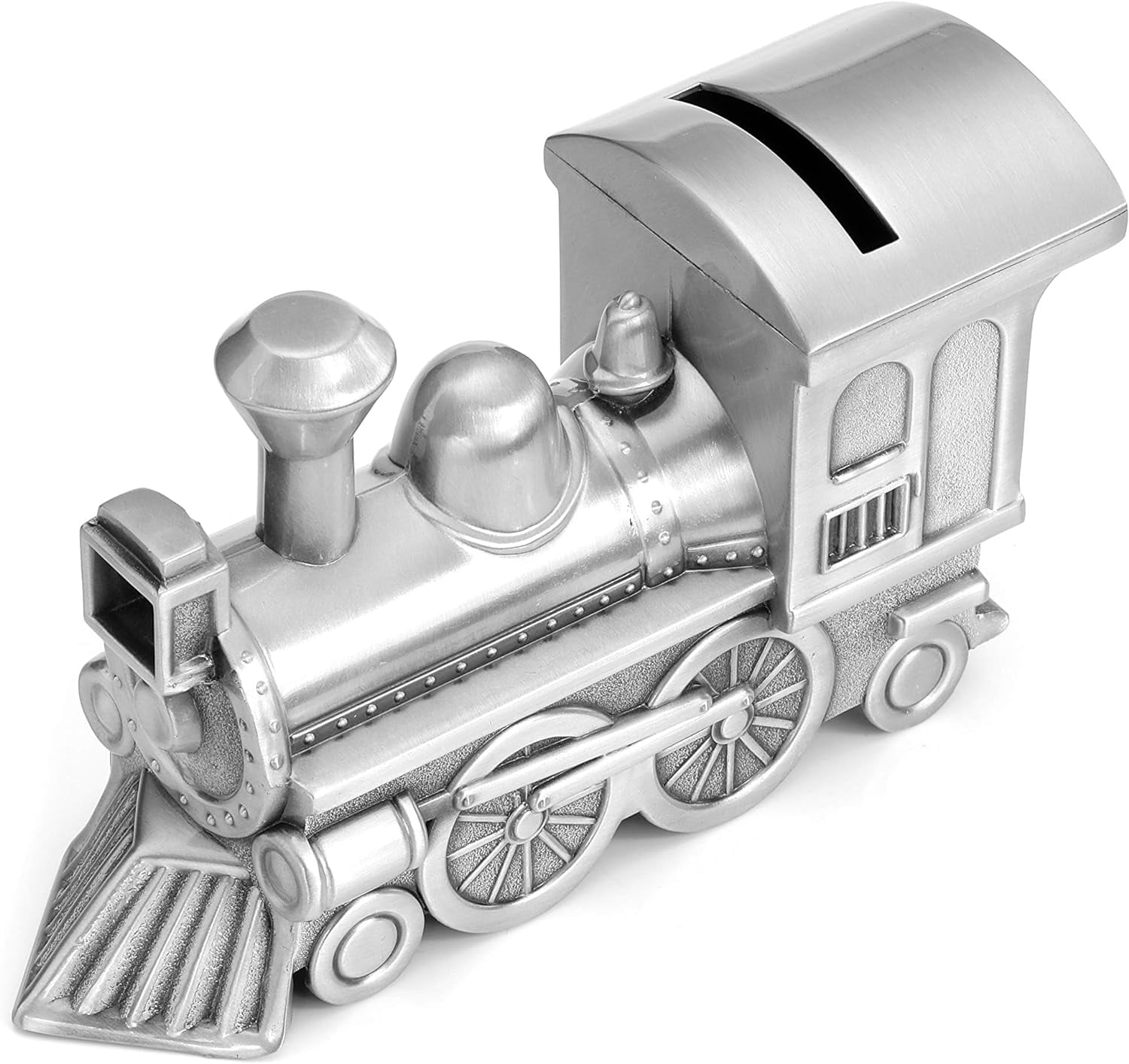 CATPAN Metal Money Bank, Cute Train Piggy Bank Silver Penny Coin Saving ...