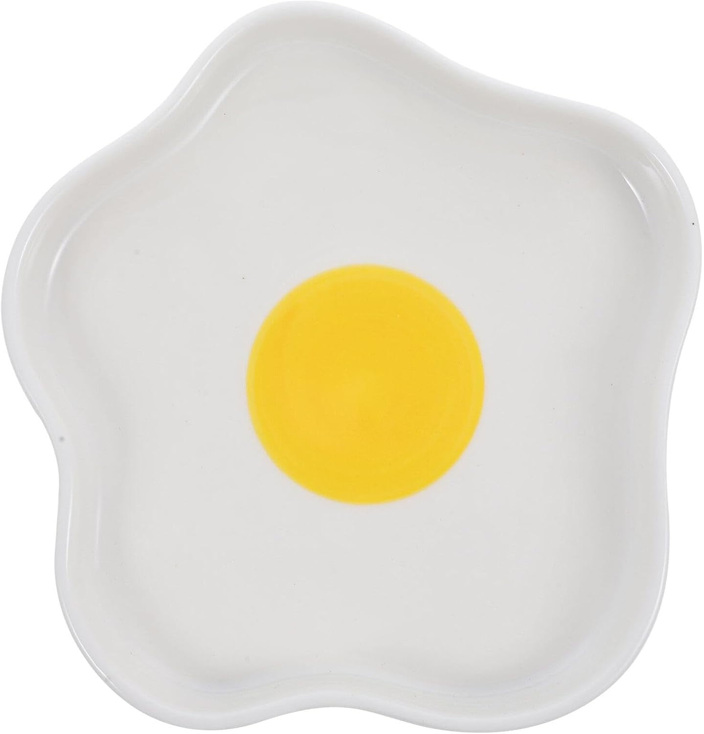 CATPAN Poached Egg Ceramic Plate Restaurant Food Plate Dessert Serving ...