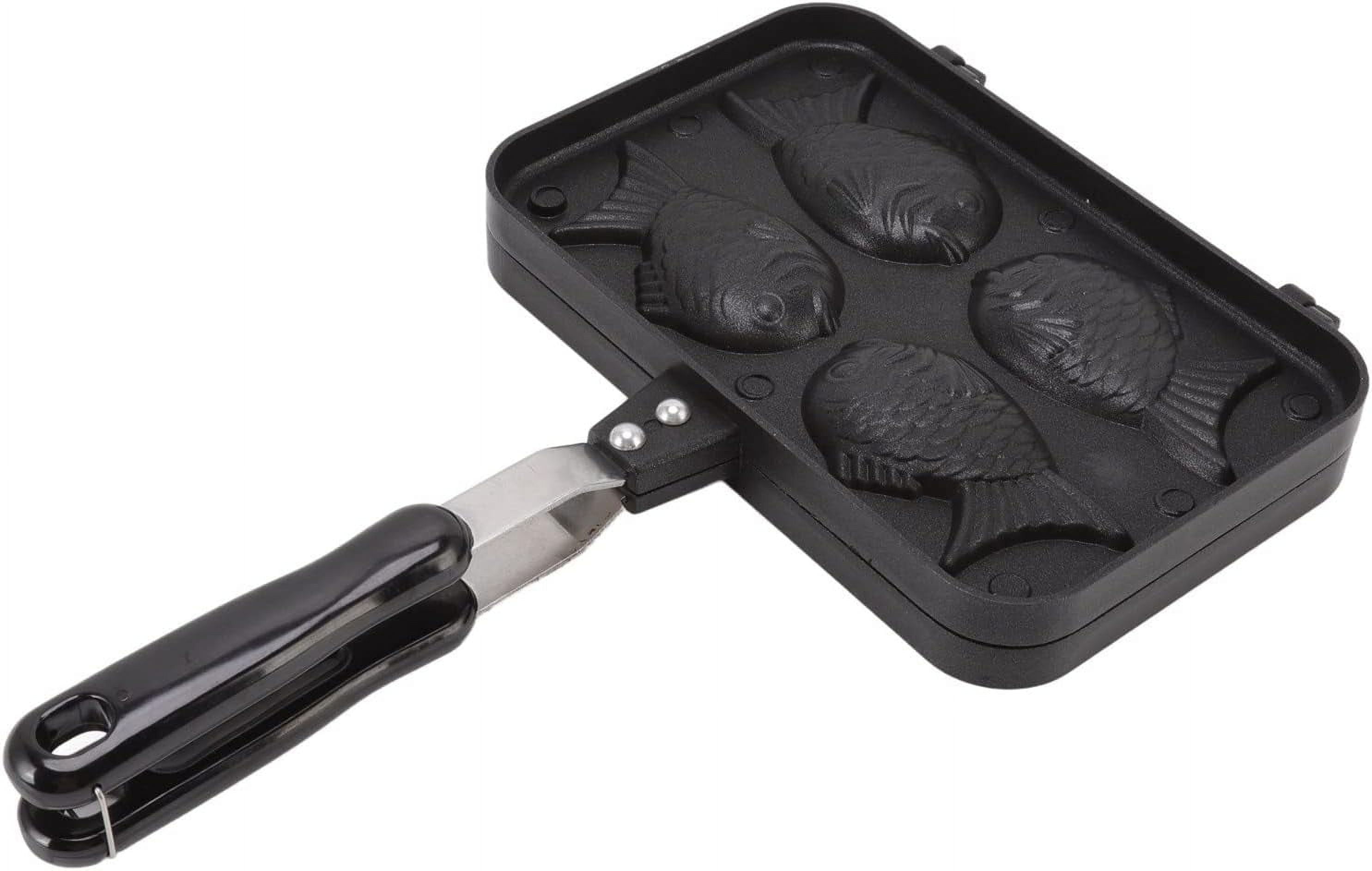 CATPAN Taiyaki Fish shaped Cake Cast Iron Waffle Maker Double Baking ...
