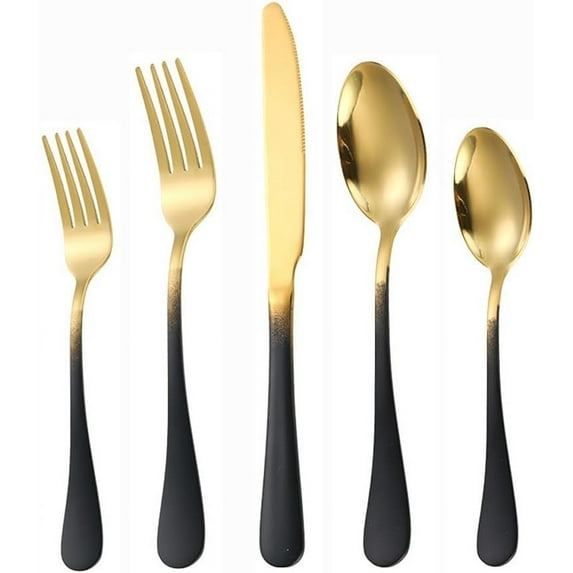 CATPAN Thickened Gradient Color Handle Kitchen Stainless Steel ...