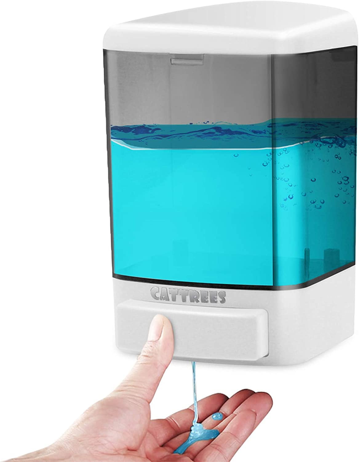 CATTREES, Manual Soap Dispenser, 33.8 oz (1000ml), Wall Mounted ...