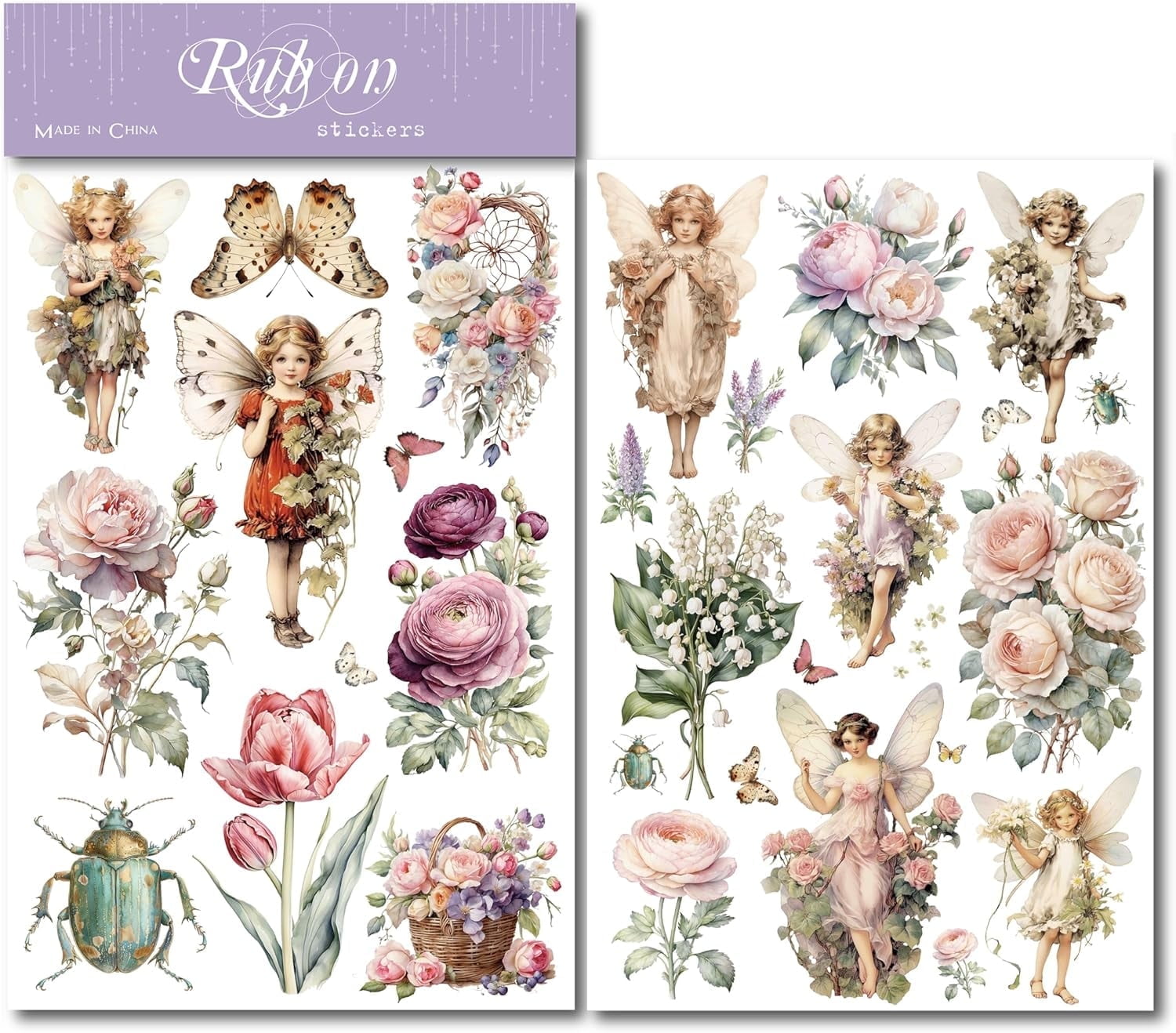 CATaireen Easter Rub on Transfer Stickers for Adults Craft Scrapbook ...