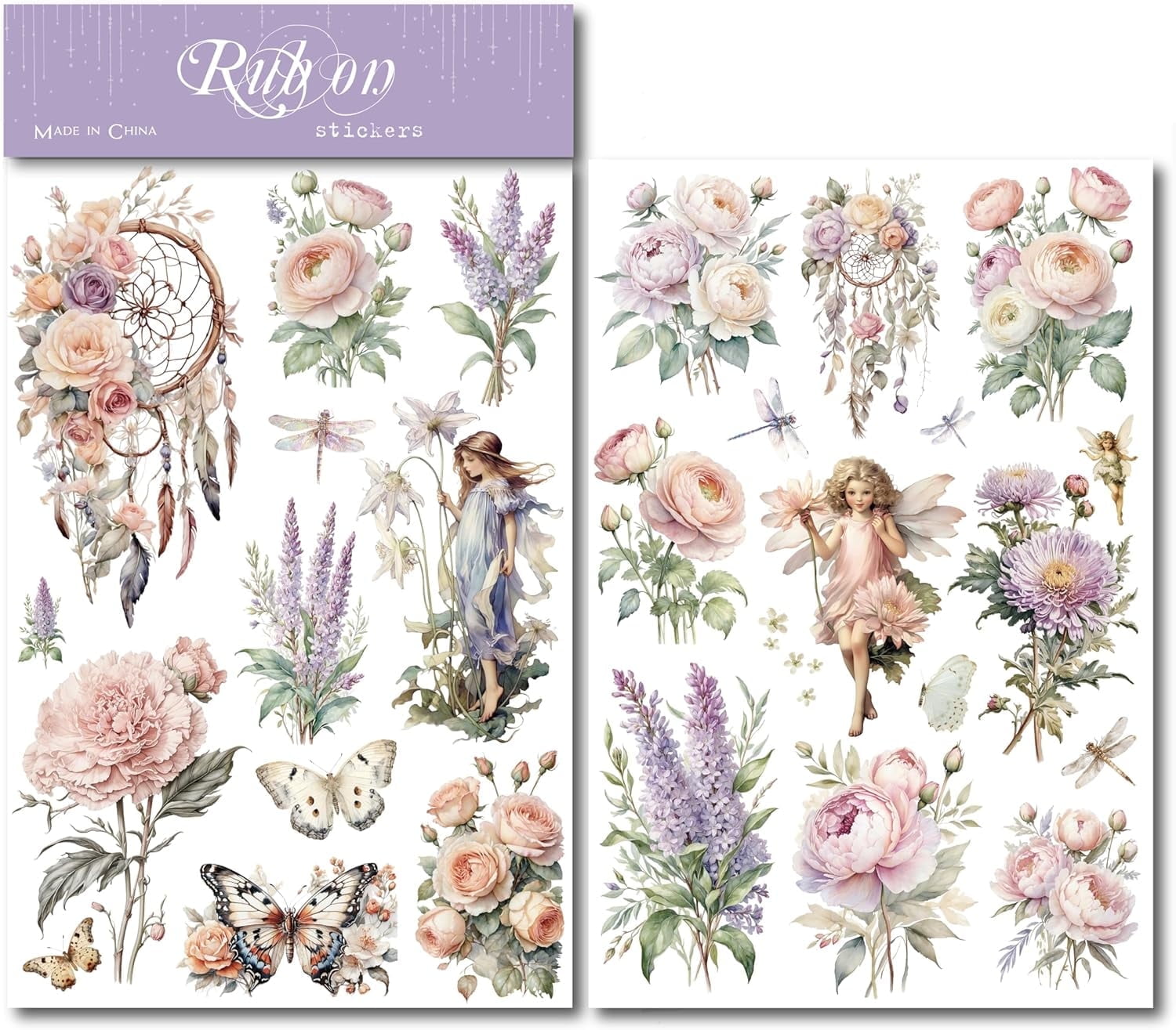 CATaireen Easter Rub on Transfer Stickers for Adults Craft Scrapbook ...