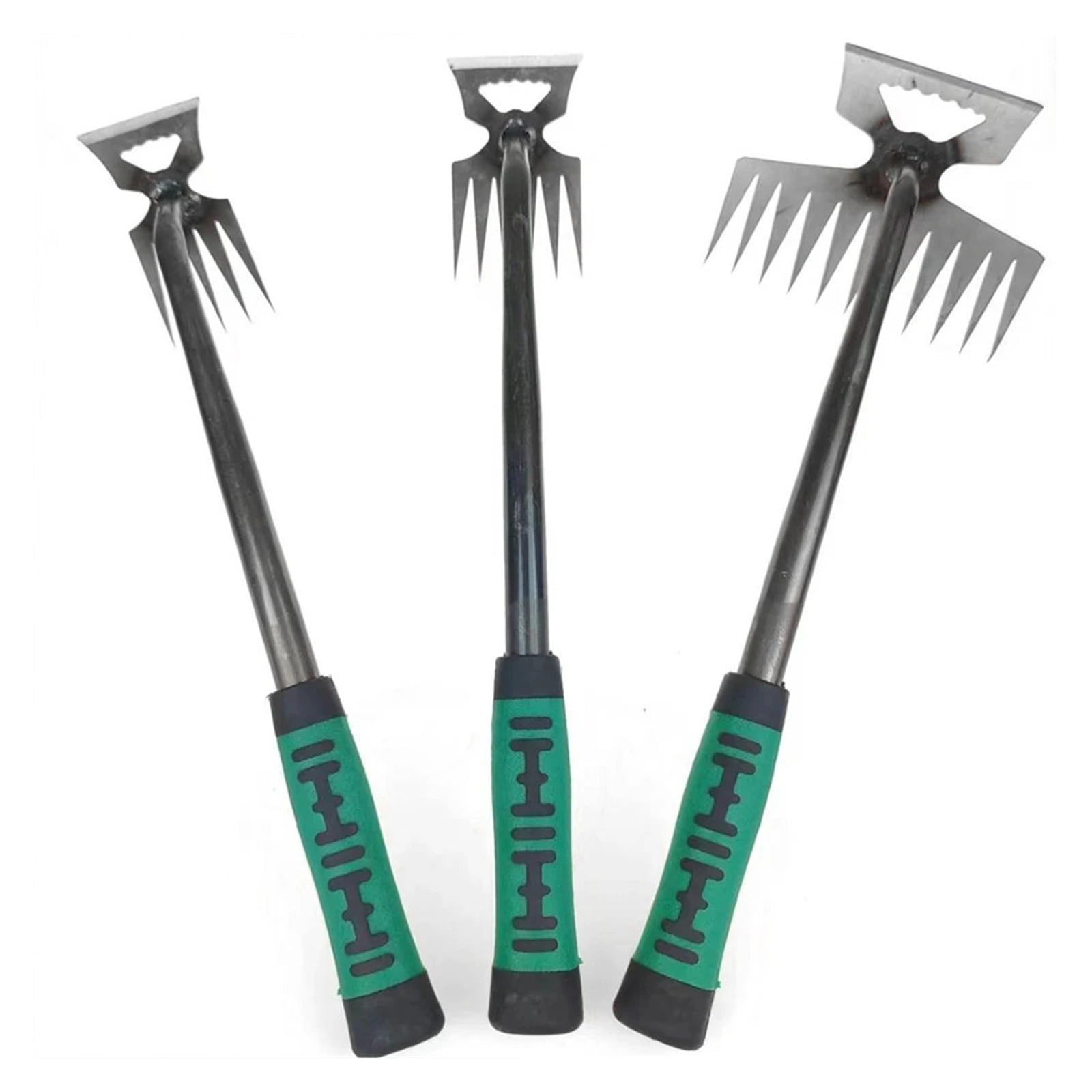 CAURHQSX 2 in1 Hand Weed Remover 5/6/11 Teeth Weeding Removal Hoe ...