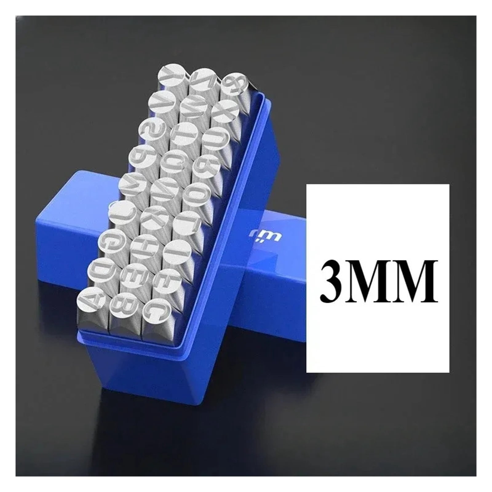 CAURHQSX Number Letter Stamp Alloy Steel Stamp with Storage Box Punch ...