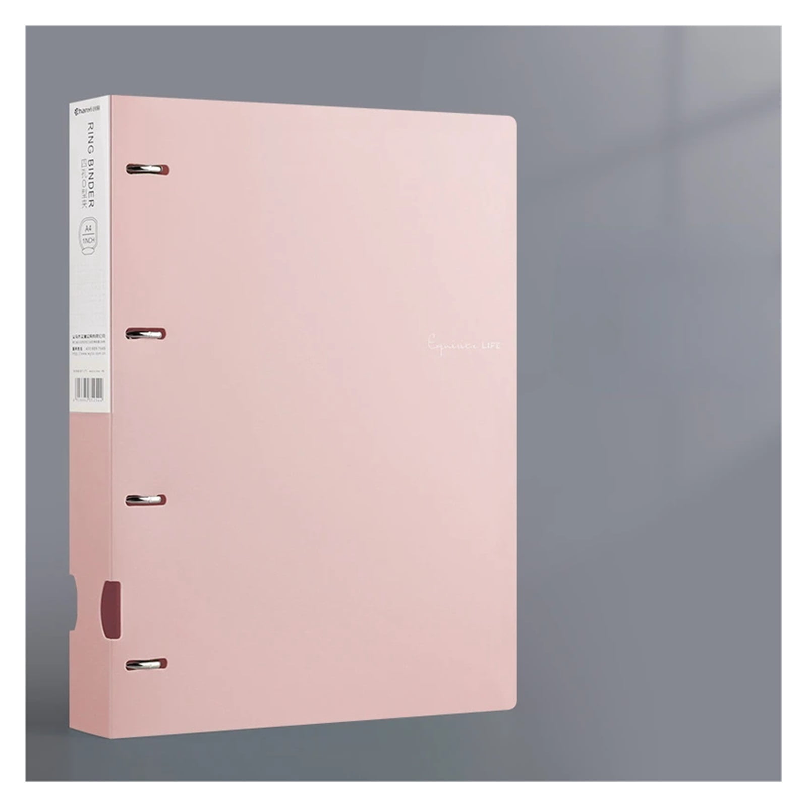 CAURHQSX Portable 4-Hole D-Type Folder A4 Plastic Storage Folder Loose ...